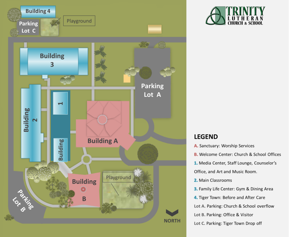 Campus Map | Trinity Lutheran Church and School